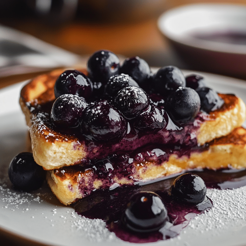 Blueberry Stuffed French Toast - Quicker Bites
