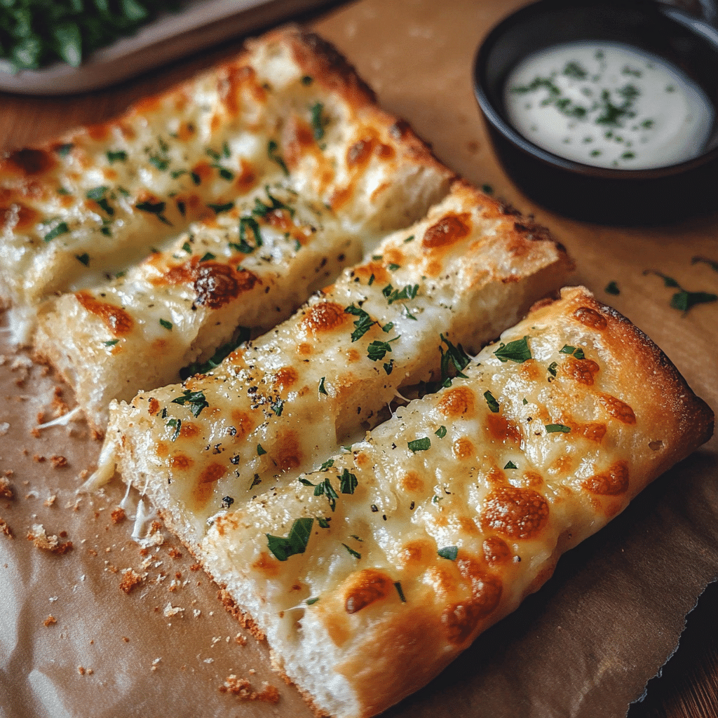 Cheesy Garlic Bread - Quicker Bites