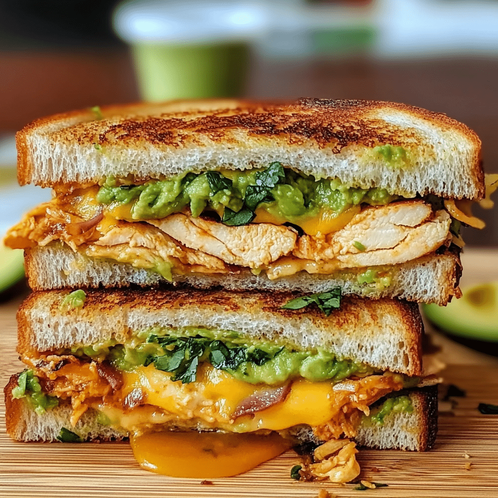 Chicken Avocado Melt Sandwich - Quicker Bites