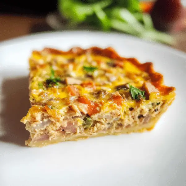 Crustless Tuna Quiche - Quicker Bites