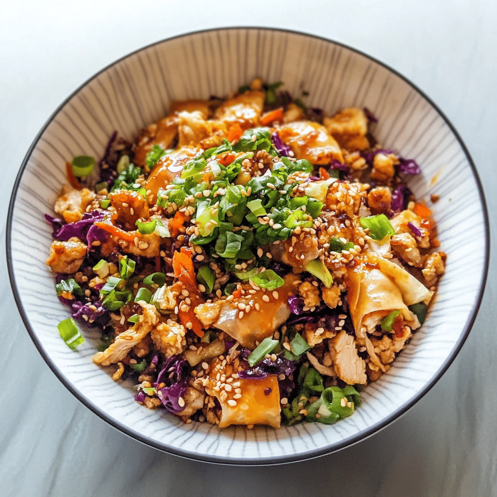 Egg Roll In A Bowl With Chicken - Quicker Bites