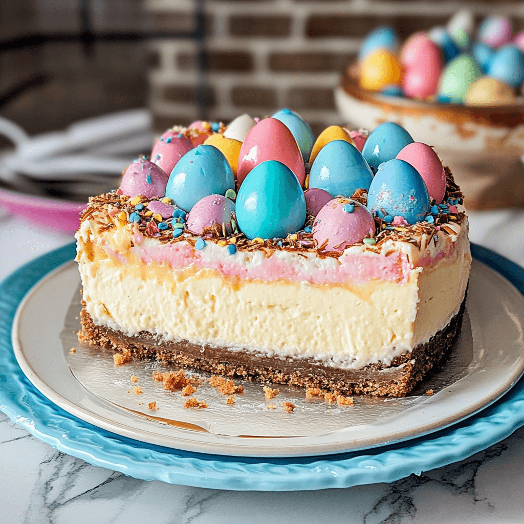Easter Egg Cheesecake - Quicker Bites
