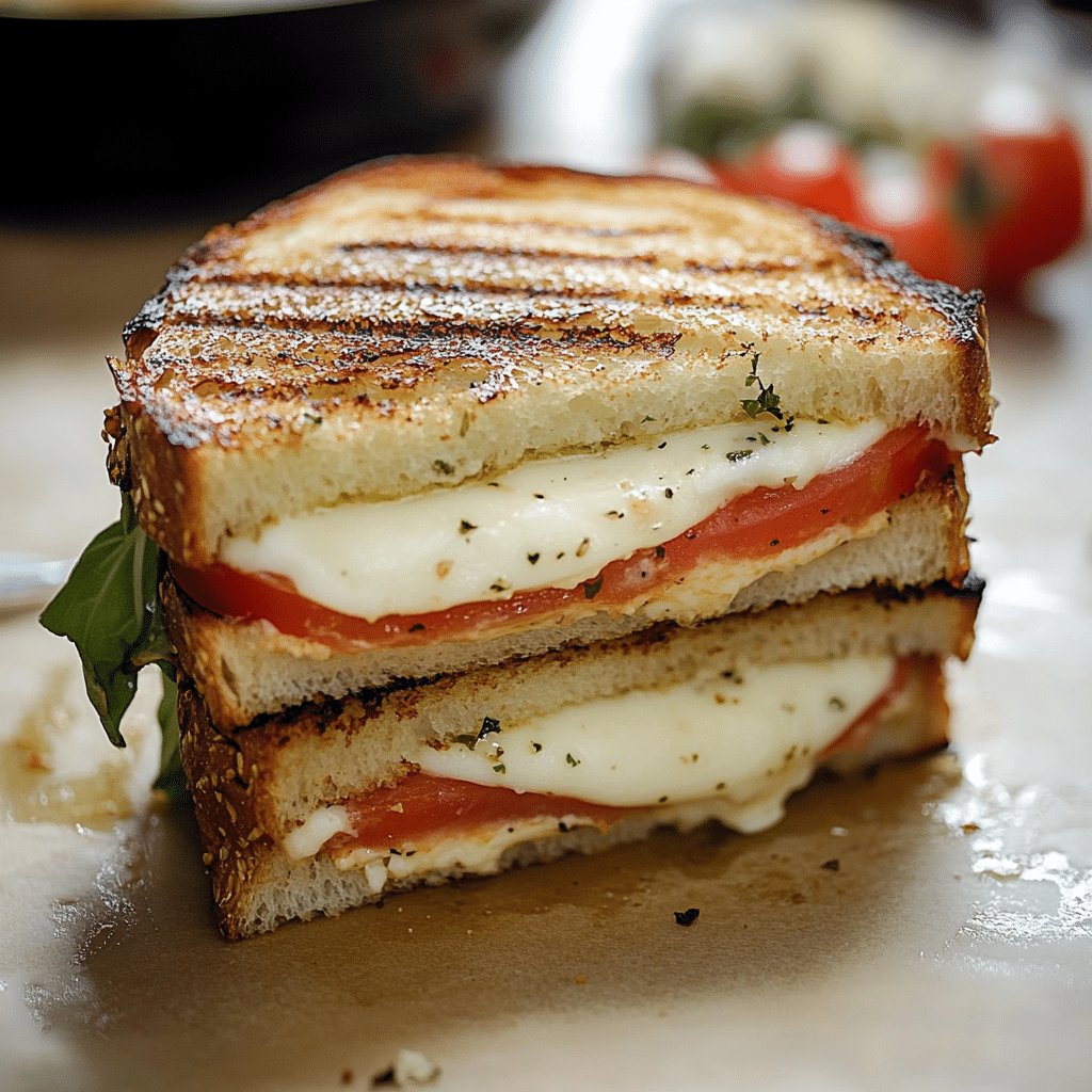 Grilled Mozzarella Sandwich - Quicker Bites