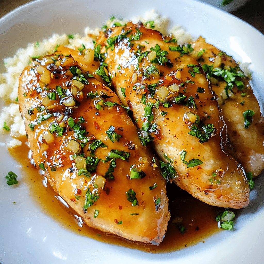 Honey Garlic Chicken Breasts - Quicker Bites