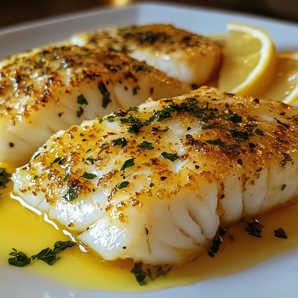 Lemon Butter Baked Cod - Quicker Bites