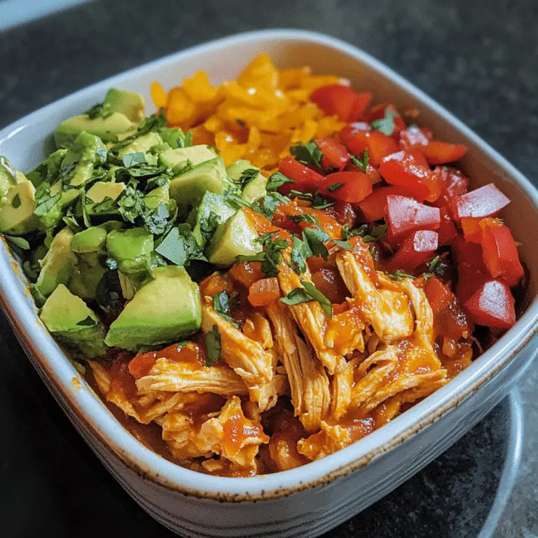 Salsa Shredded Chicken Bowls - Quicker Bites