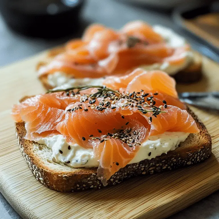 Smoked Salmon and Cream Cheese Toast - Quicker Bites