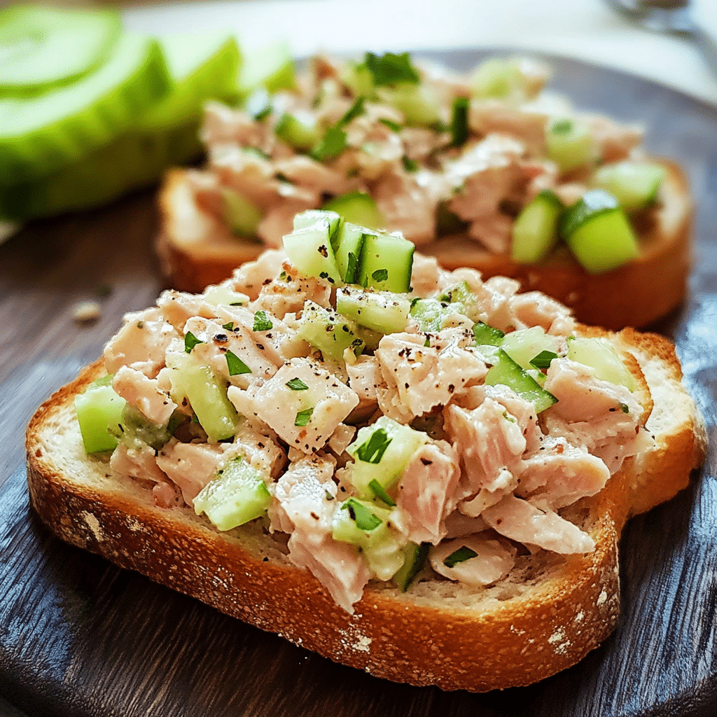 Tuna Salad Toast - Quicker Bites