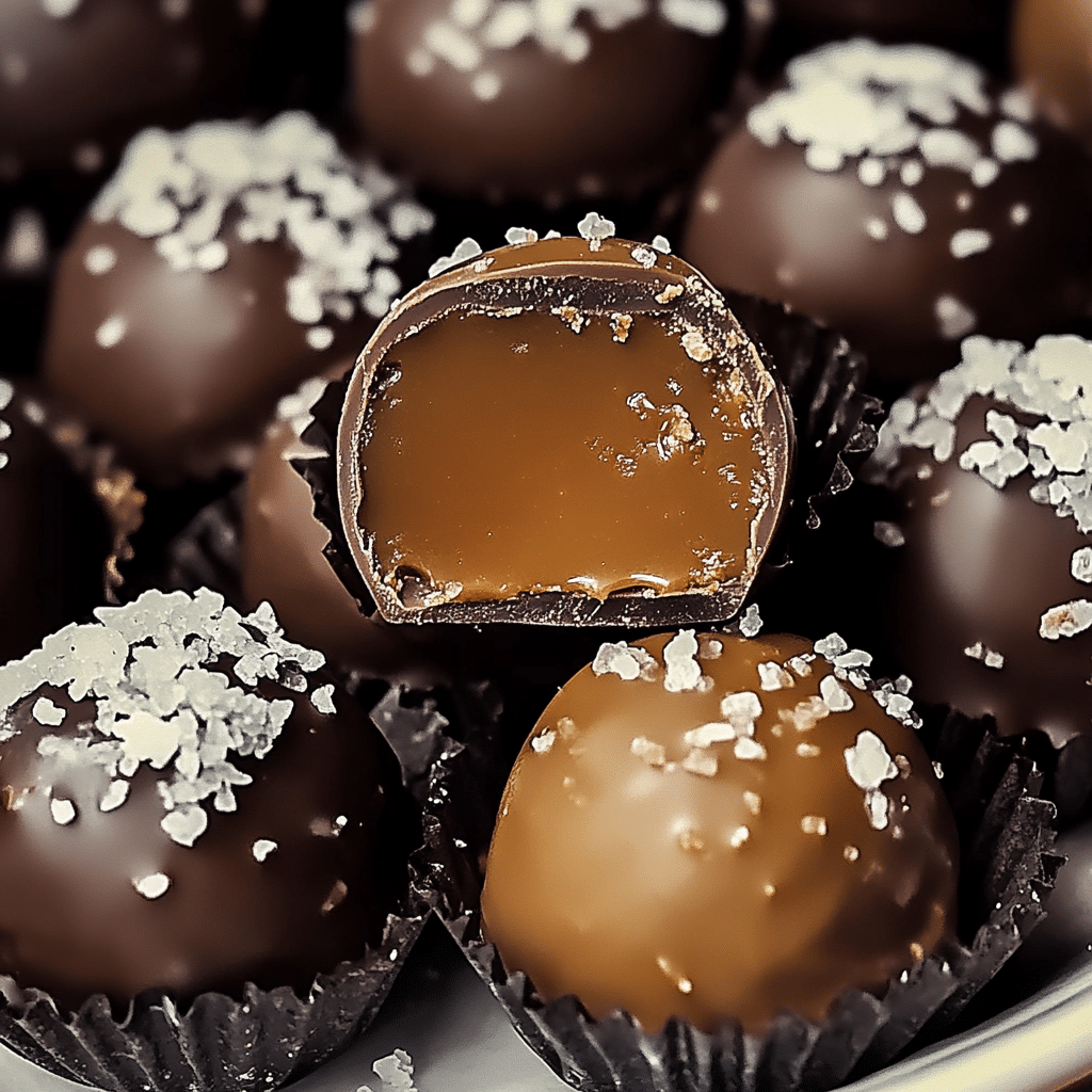 Salted Caramel Truffles - Quicker Bites